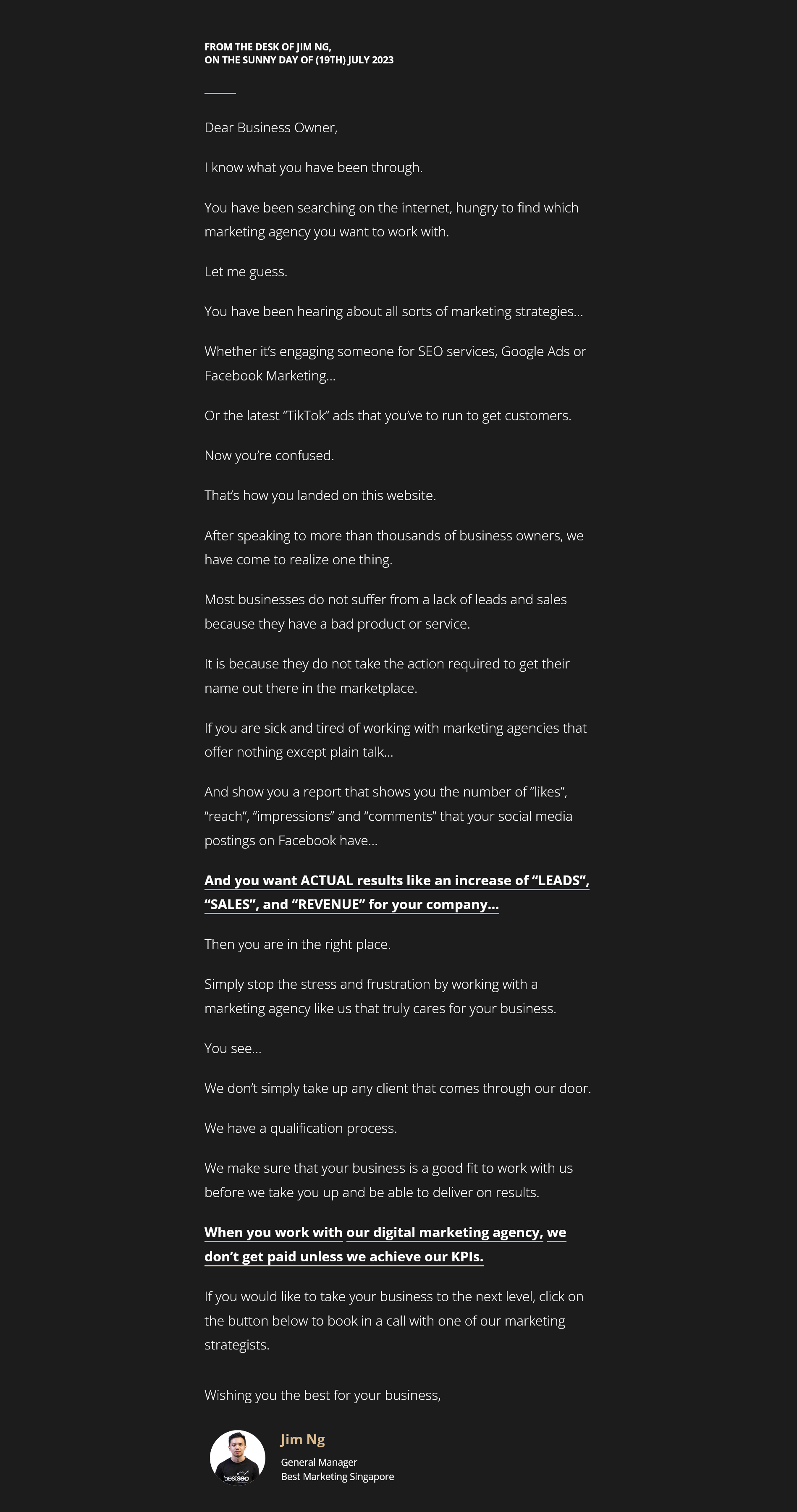 Best Marketing Singapore - Book Meeting, Request Quote